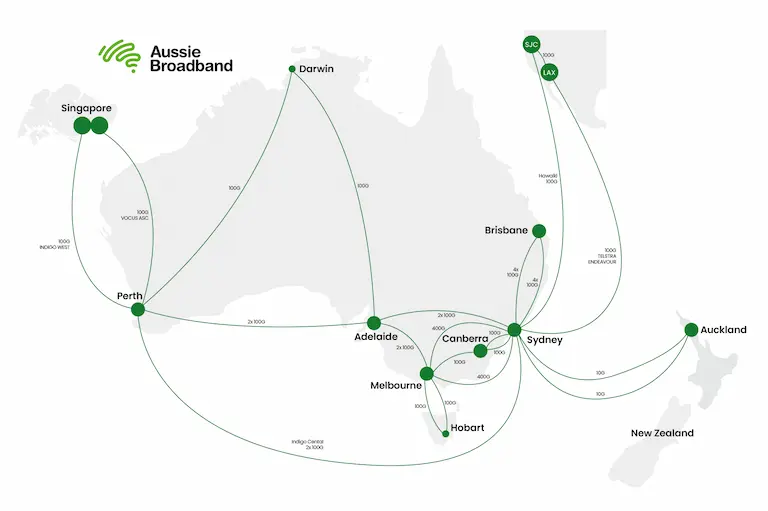 Our Comprehensive Network Map | Aussie Broadband